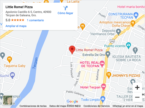 Sucursales | Little Rome Pizza!